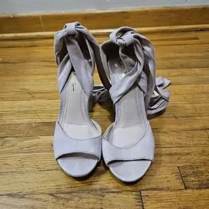 Lulus | Shoes | Lulus Dorian Pale Pink Wedding Prom Faux Suede Tie Up ...